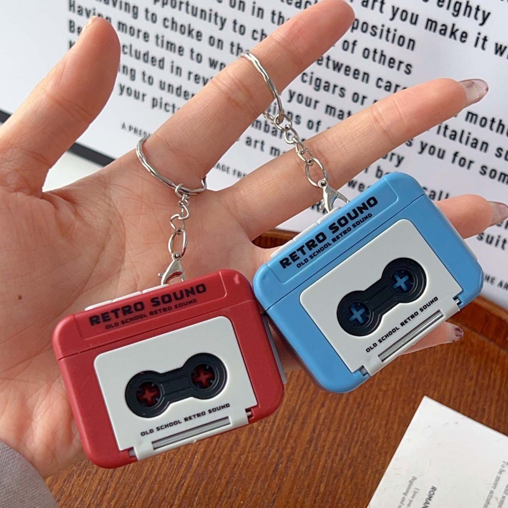 Nostalgia Mini Recorder Fun Pendant Keychain - Retro Radio Shaped ...