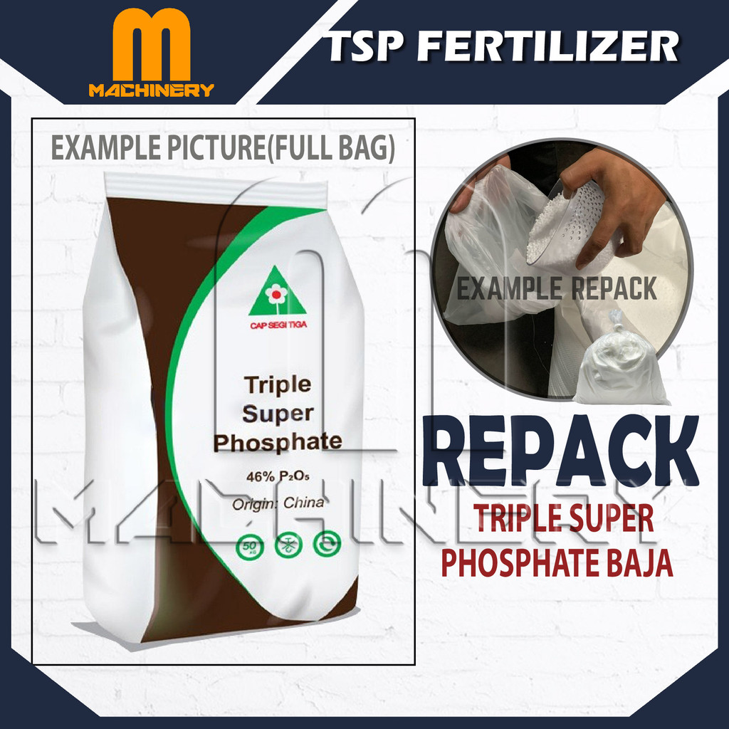 (REPACK) M.Machinery Baja Triple Super Phosphate TSP Fertilizer 1KG 2KG ...