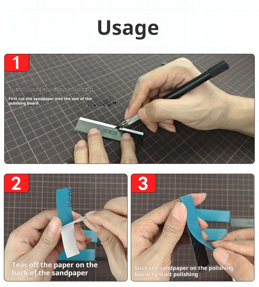 Carbon Fiber Sanding Board Specialized for Gundam Gunpla GK DIY Model ...