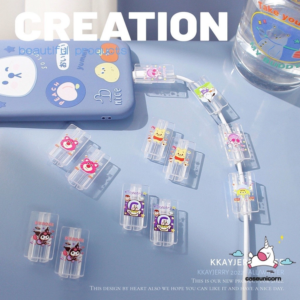 Data Cable Protective Sleeve Cute Protector Cartoon Toys Cable Bite ...