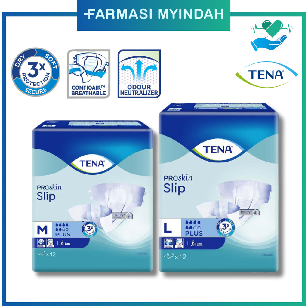 Tena Proskin Slip Plus Adult Diaper (M/L) 12pcs | Shopee Malaysia