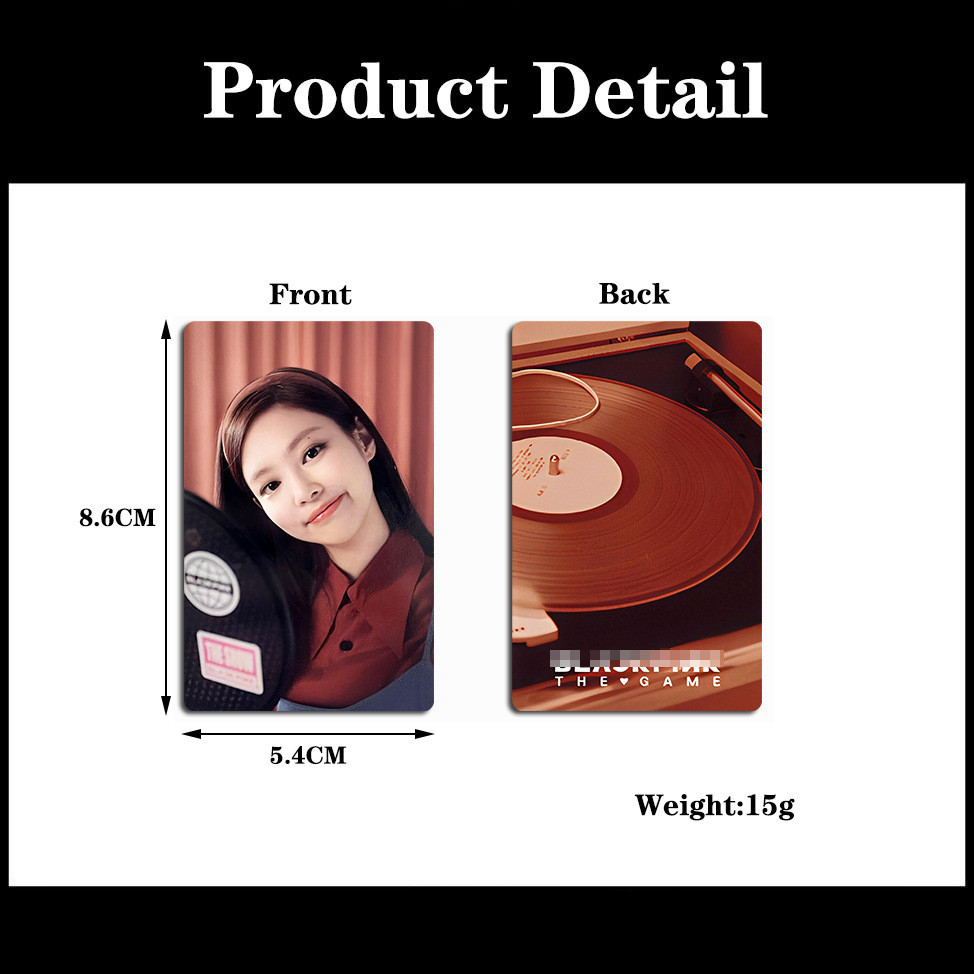 Kpop BLACKPINK BPTG Vintage Game Box Personalized Small Card JISOO ...