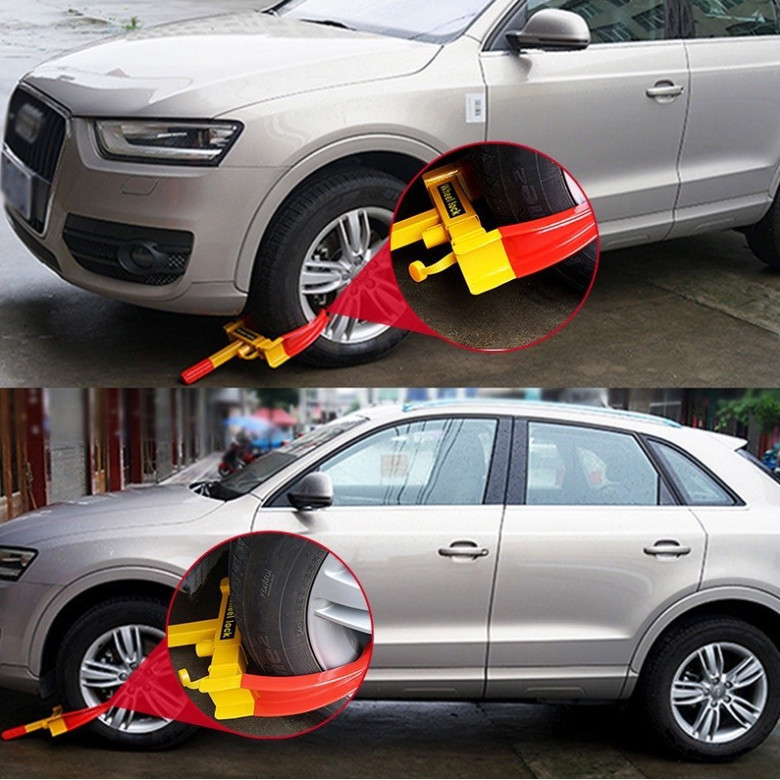 Universal Car Wheel Lock Anti-Theft Tyre Car Clamp Safety Tire Security ...