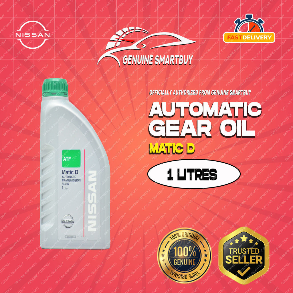Nissan Gear Oil ATF Oil Matic D Minyak Gearbox Auto Almera Grand Livina ...