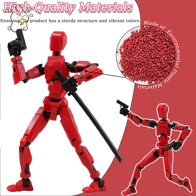 Lucky13 Action Figure Titan T13 Action Figure 3D Printed Multi-Jointed ...