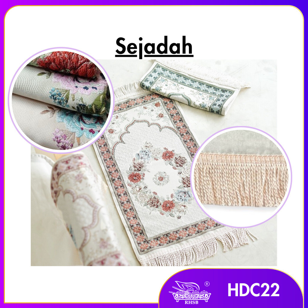 1PCs PROMOSI SEJADAH QUALITY TIP TOP (127cm x 69.5cm+-) / SEJADAH TURKEY / DOORGIFT / HDC ...