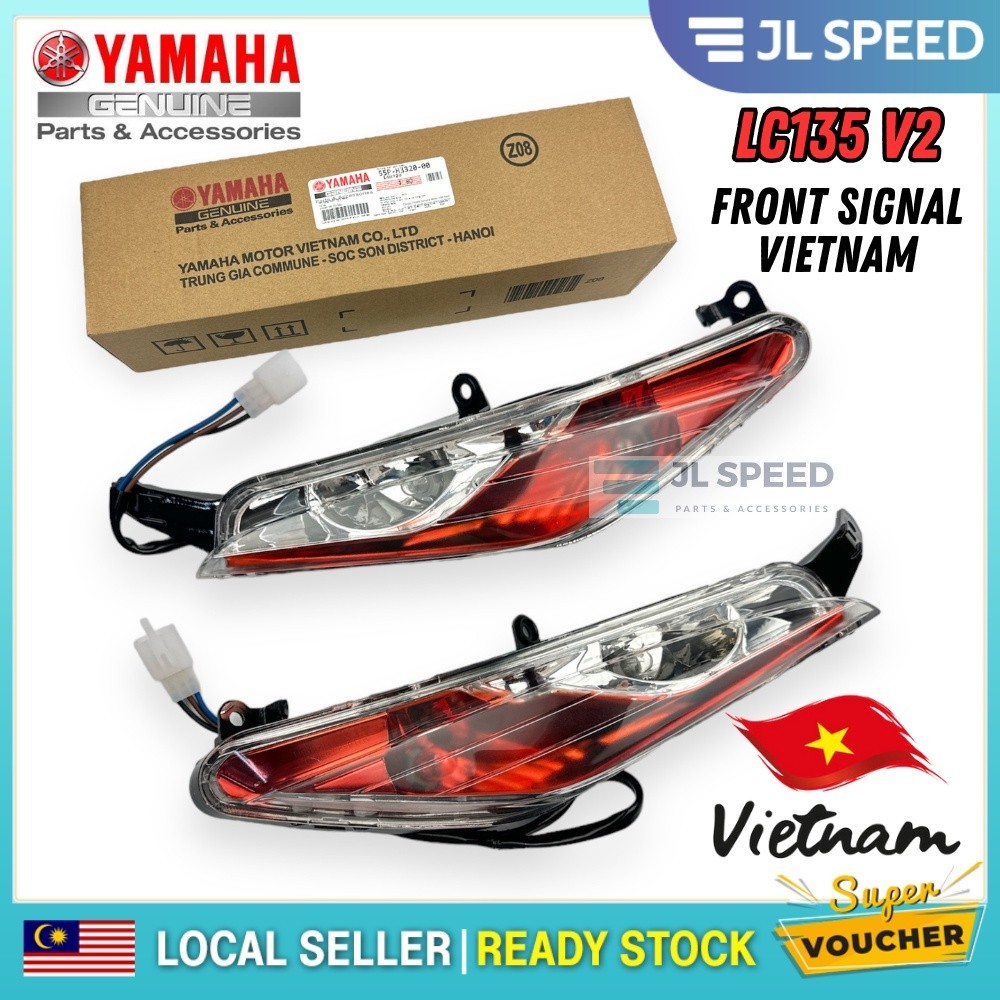 YAMAHA OREN FLASHER LIGHT SET LC135 V2 ( Vietnam ) SIGNAL LAMP SIGNAL DEPAN ORANGE 135LC NEW ...
