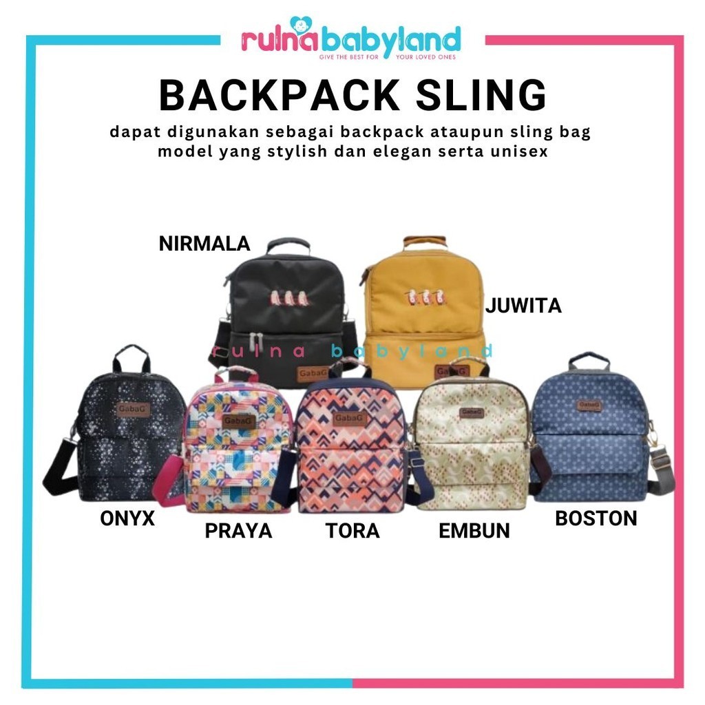 GABAG THERMAL DOUBLE SLING AND BACKPACK | Shopee Malaysia