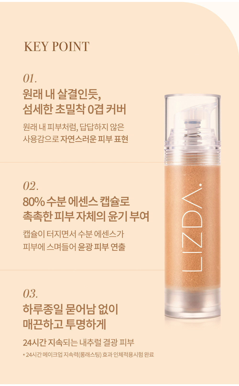 LIZDA Foundation-35ml Nourishing Skin-friendly Full Coverage Flawless ...