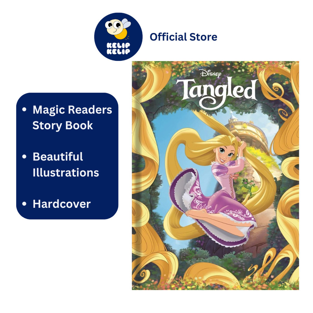 Disney Princess Tangled Magic Readers Hardback Story Book for Kids with ...