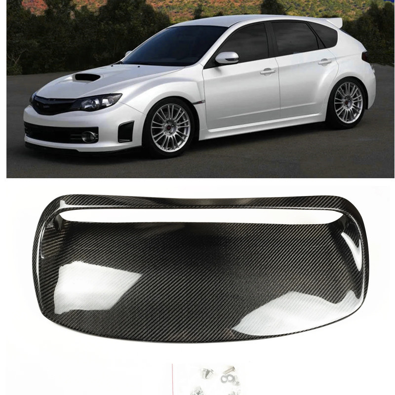 Carbon Fiber Front Air Outlet Vent Engine Hood Scoop Cover Bumper ...