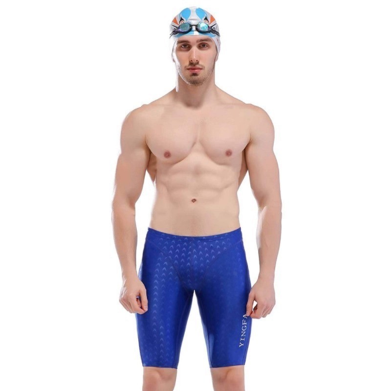 YINGFA FINA Approved Trunks Mens Chlorine Resistant Racing Swim Jammers ...
