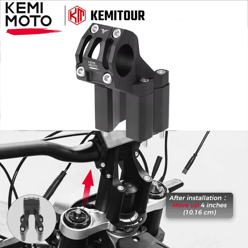 For Surron X Direct Mount Riser Stem Electric Dirt Bike Off-Road ...