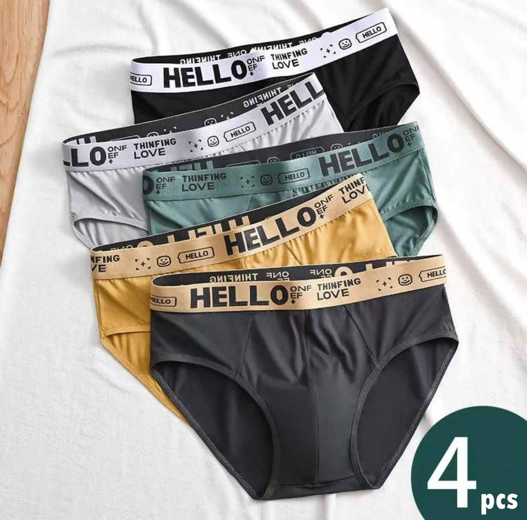 HELLO [ L-4XL ] Underwear Men Brief Men Boxer Man Seluar Dalam Lelaki ...