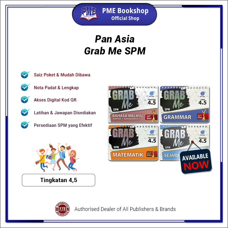 【PME Bookshop】 Pan Asia Publications: Buku Grab Me SPM Tingkatan 4,5 ...
