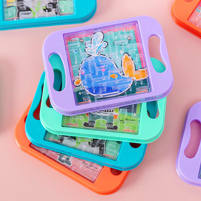 𝐓𝐖𝐈𝐒𝐓 & 𝐓𝐔𝐑𝐍 Mini Balance Maze Palm Ball Puzzle Roller Toy School Kid ...
