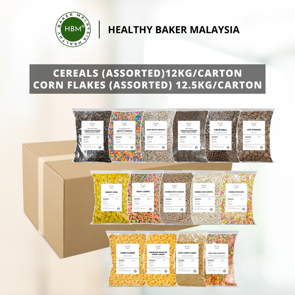 Assorted Cereals 12KG x 1 Carton | 12.5KG - Cornflakes | Bijirin (Mini ...