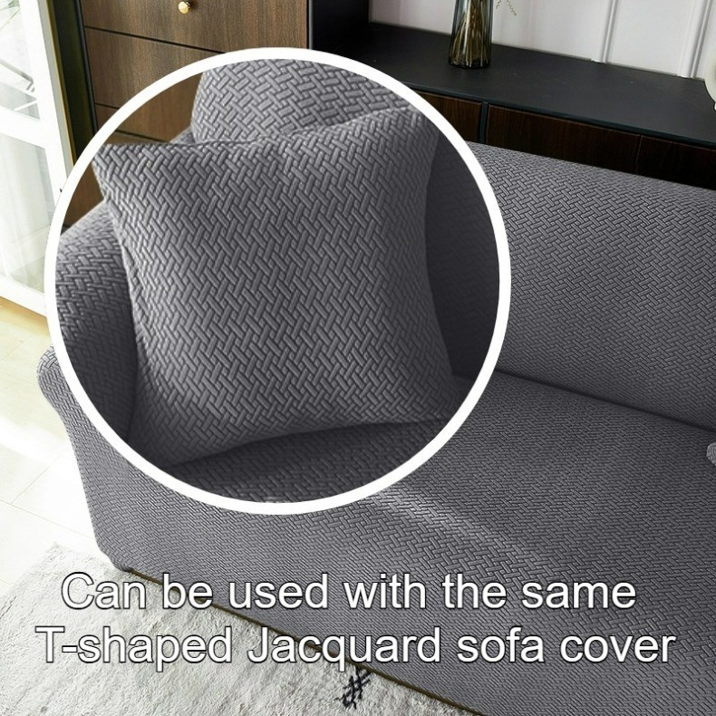 T-Shaped Jacquard Sofa Cushion Cover 40cm X 40cm Household Sofa/Bed ...
