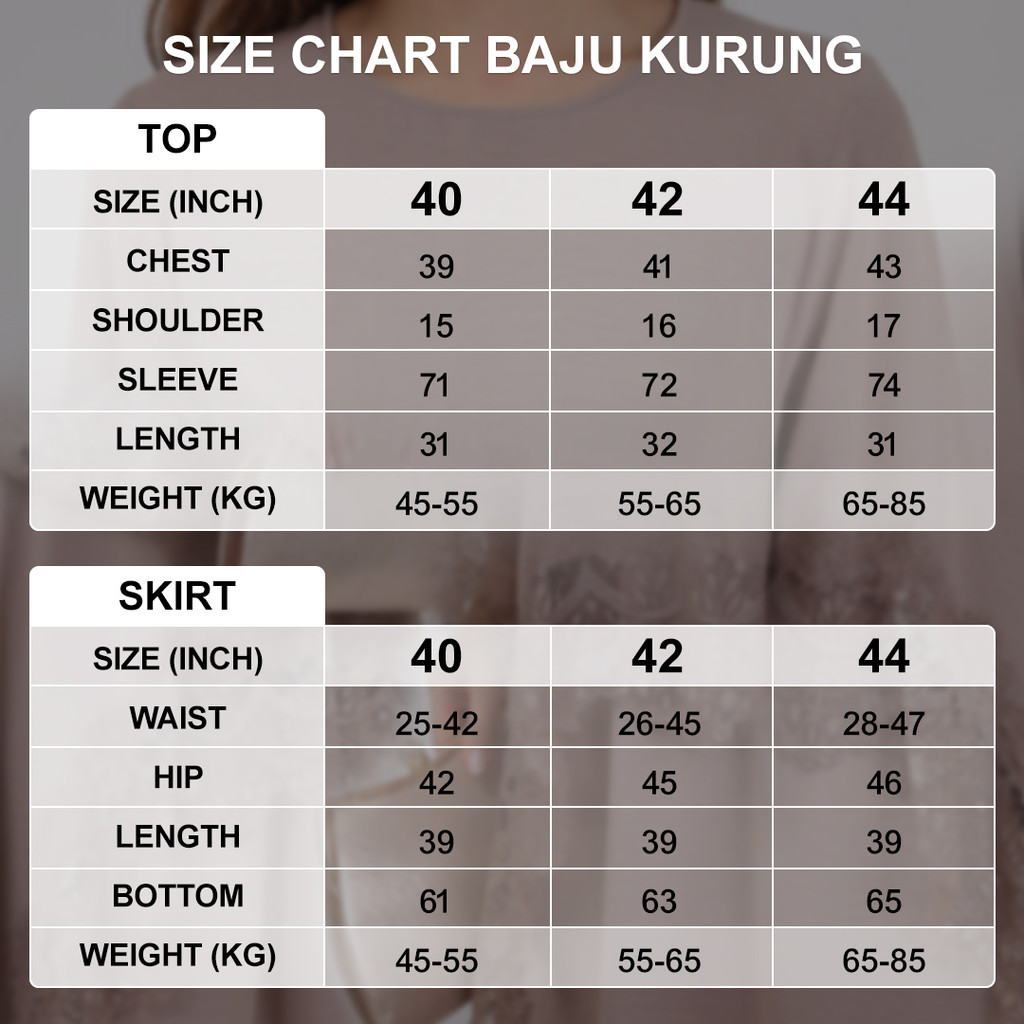 KM Amiya Women Baju Kurung Lace Modern [M6780] | Shopee Malaysia