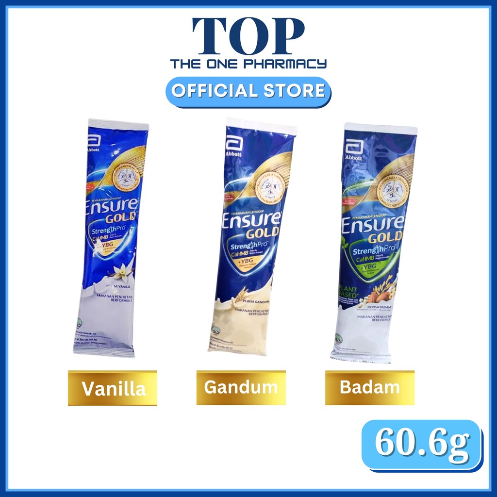 Abbott Ensure Gold Sachet (Vanilla Flavour/ Wheat flavour / Almond ...