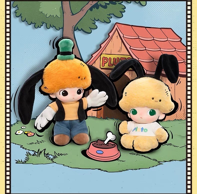 POP MART DIMOO WORLD Disney Series Vinyl plush keychain Figures pop ...