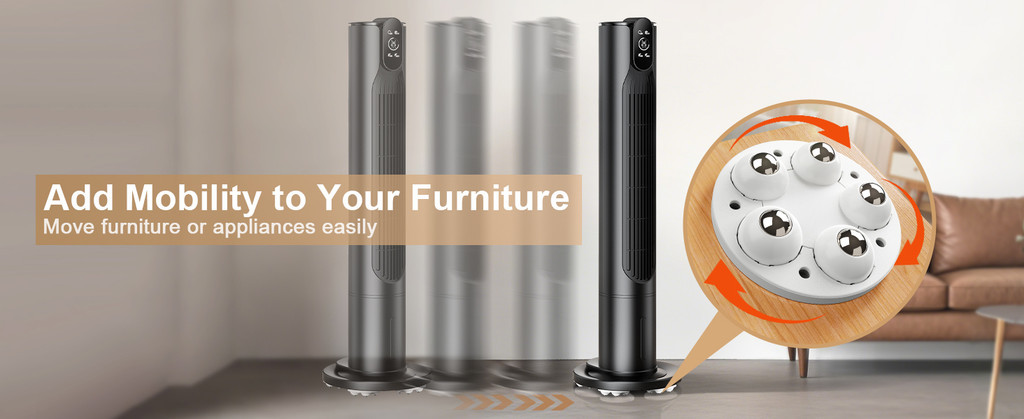 4PCS/SET Movable Pulley Type Load-bearing 100kg Chair Leg Furniture ...
