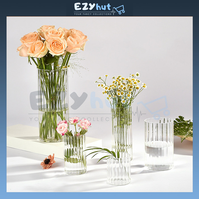Glass Vase Classic Transparent INS Style Home Deco Photo Shooting ...