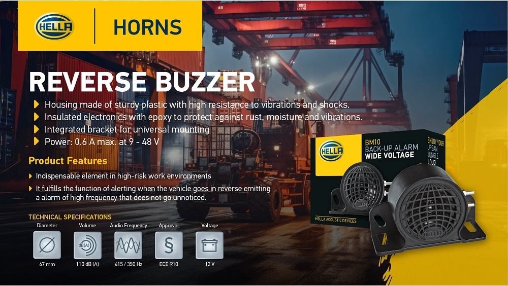 HELLA Back-up Alarm / Reverse Buzzer | Shopee Malaysia