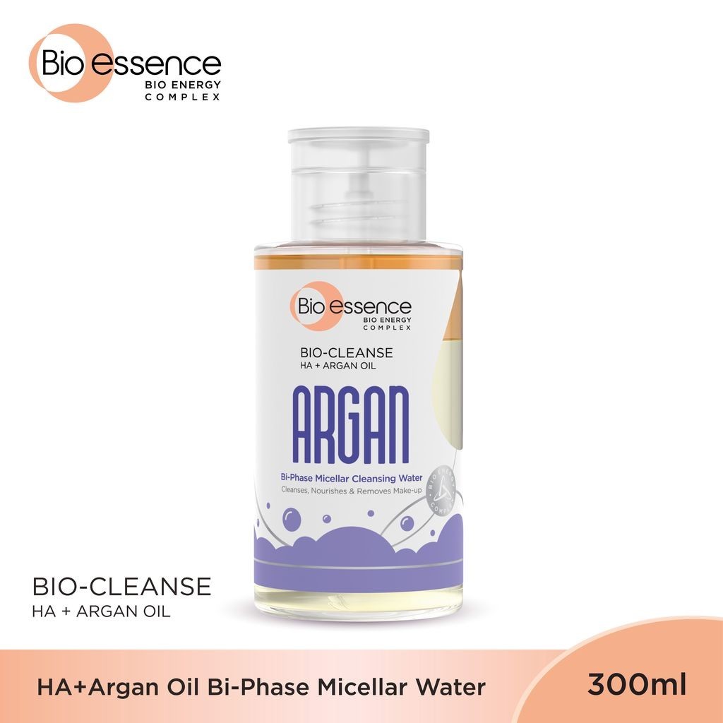 Bio-Essence Bio-Cleanse HA + Argan Oil Bi-Phase Micellar Cleansing ...