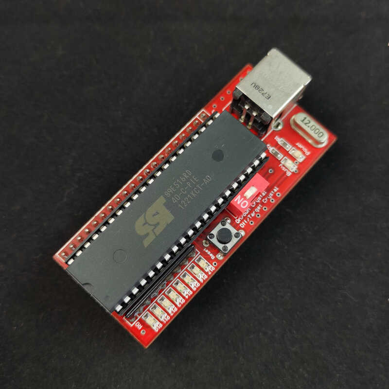 USB 51 Serial Port Emulator SST89E516RD-40-C-PIE DIP40 Main Control ...