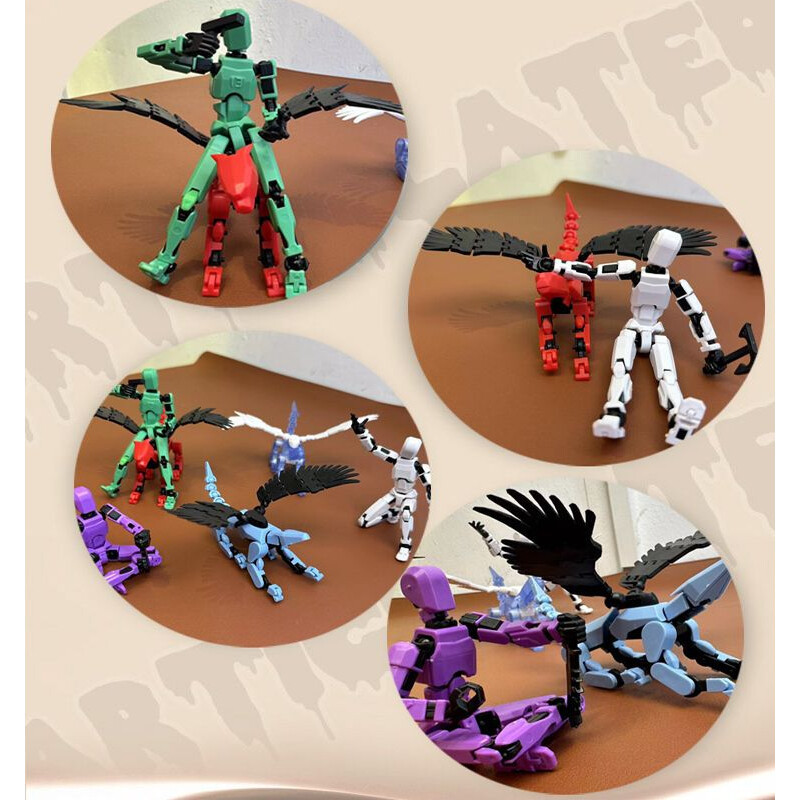 Lucky 13 Action Figure Robot Toy Dummy Multi-joint Movable DIY 3D ...