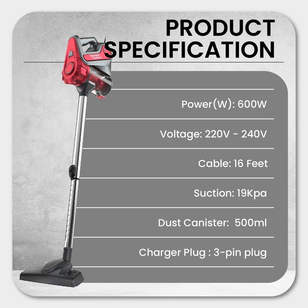 Russell Taylors Corded Vacuum Cleaner VC-20 VC20 | Shopee Malaysia