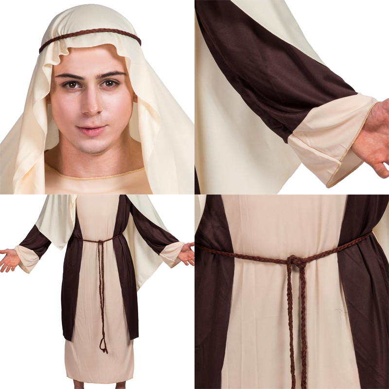 Saint Joseph Biblical Brown Gown For Kids Boy Dubai Billionaires Adult ...