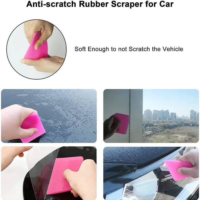 PPF Squeegee Soft TPU Rubber Squeegee Anti-Scratch Water Wiper Blade ...