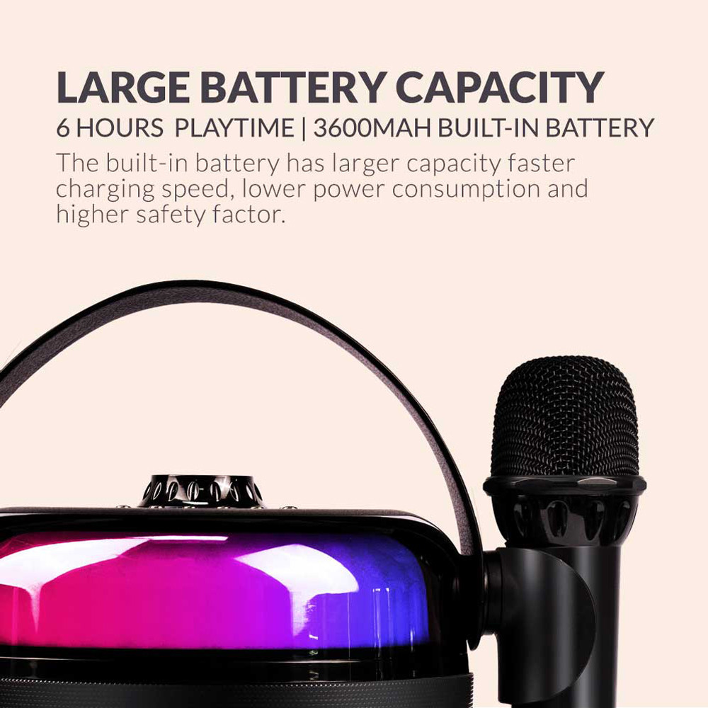 SonicGear IOX K800 Dual Mic Portable Karaoke Bluetooth 5.3 Wireless ...