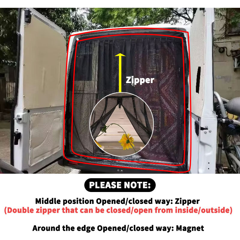 Magnetic Fly Screen net for Standard Roof Camper Van Bug Mesh Mosquito ...