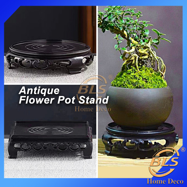 Antique Flower Pot Stand Flower Tray Rack / Lapik Tapak Pasu Bunga ...