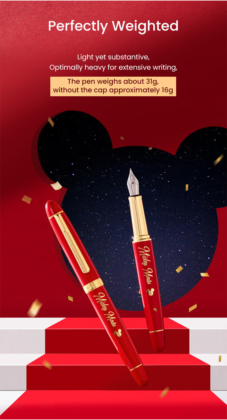 Disney Classic Mickey Fountain Pen Gift Set | Shopee Malaysia