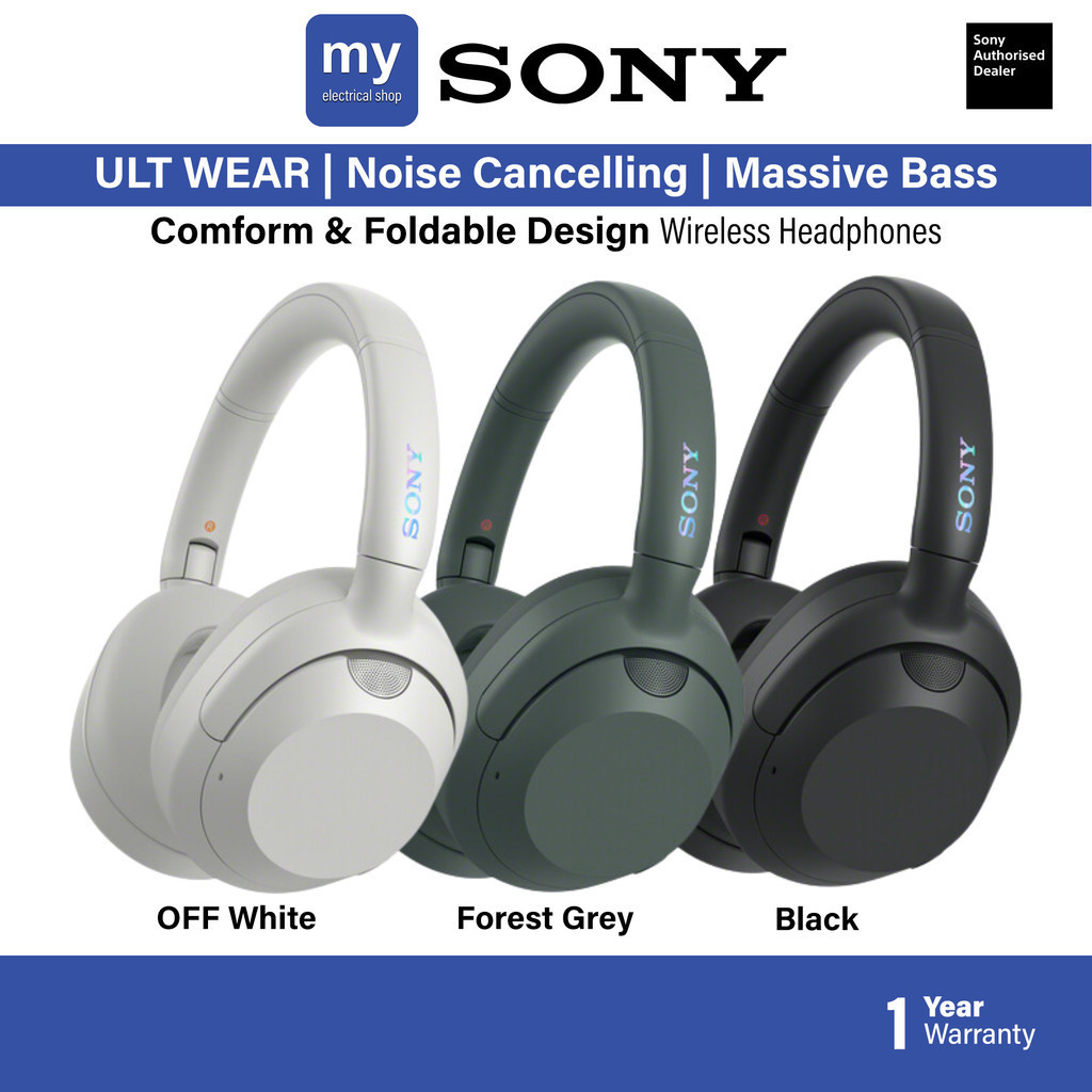 Sony WH-ULT900N Over-Ear Wireless Noise Cancelling Headphones WHULT900N ULT Power | Shopee Malaysia
