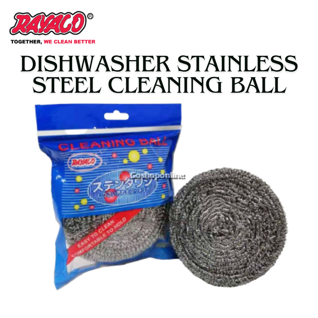 RAYACO Dishwasher Stainless Steel Scourer Kitchen Cleaning Brush ...