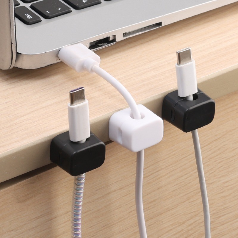 4-6Pcs Adjustable Magnetic Cable Clips - Multi-purpose Under Desk ...