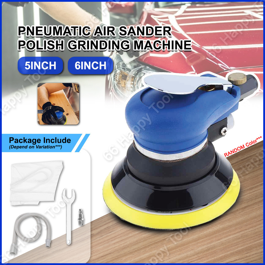 (5Inch/6Inch) Handhold Circular Pneumatic Sandpaper Polished Grinding ...