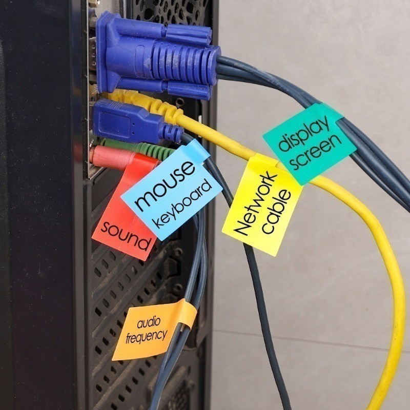 [ Featured ] Write-on Label Velcro - Reusable, Coloured - Self-adhesive ...