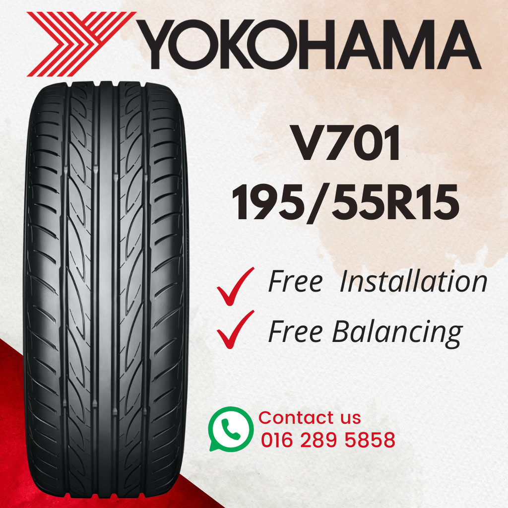 YOKOHAMA V701 195/55R15 85V RB TL C 195 55 15 195-55-15 195 - 55 - 15 195/55/15 1955515 NEW TYRE ...