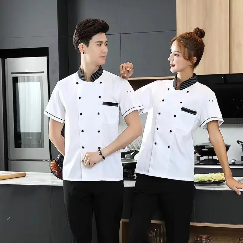 Chef overalls long-sleeved cake shop baker overalls hotel catering ...