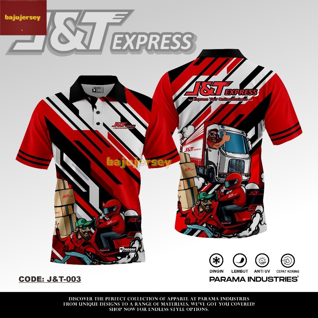 Parama INDUSTRIES PREMIUM JERSEY POLO ANTI Hot || J&t EXPRESS Package ...