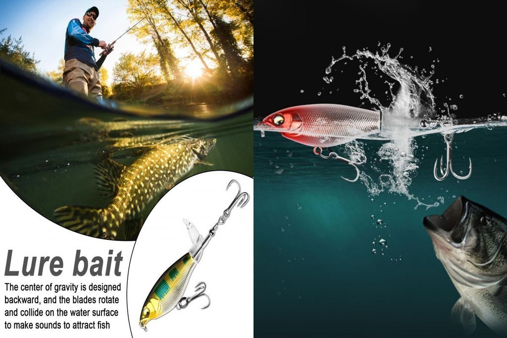 Saltwater Fishing Lure Durable Fishing Lure Realistic Topwater Fishing ...