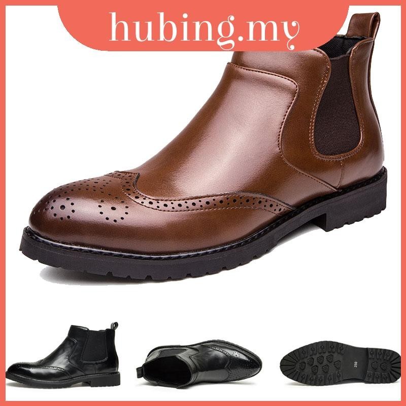 Boots Chelsea Mens Smart Formal Ankle Army Military Biker Size Shoes ...