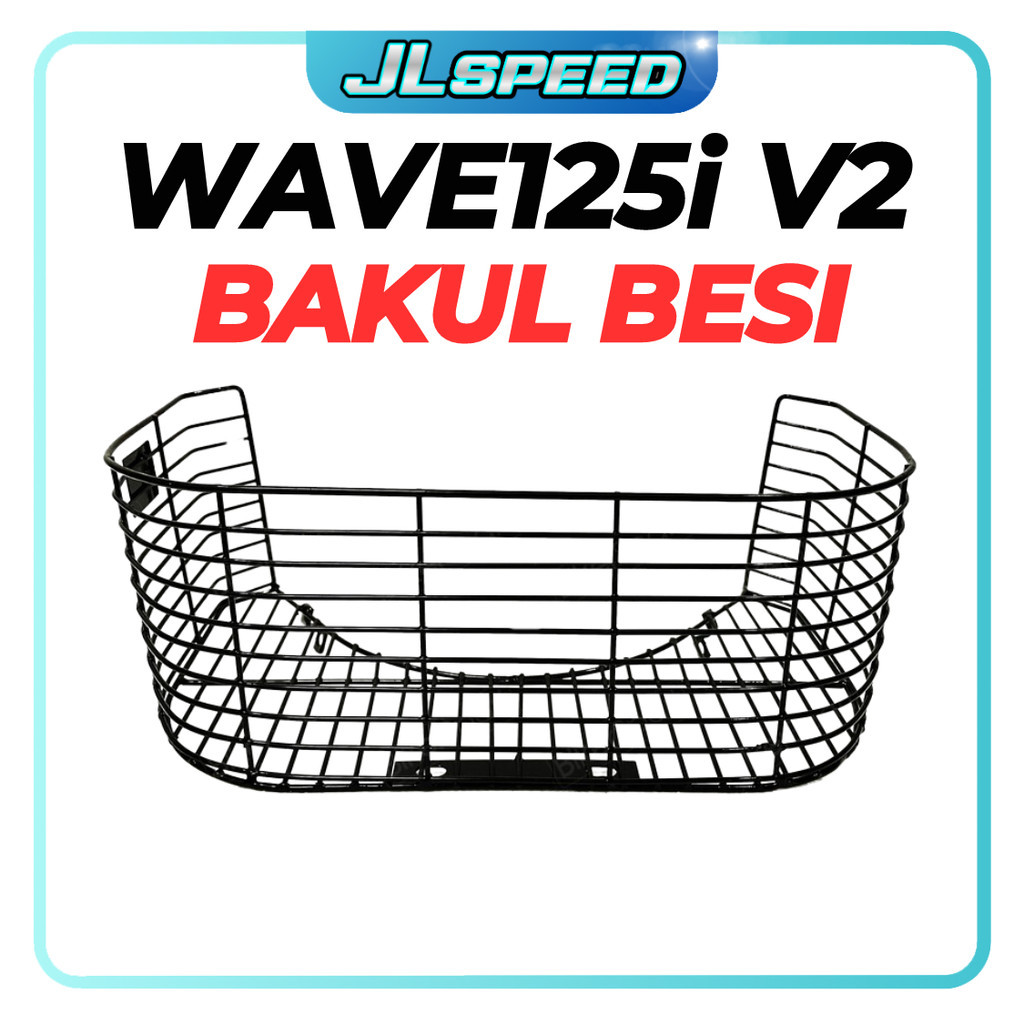 HONDA WAVE 125 FI WAVE 125i V2 Basket Steel Iron Bakul Besi Raga Motor ...