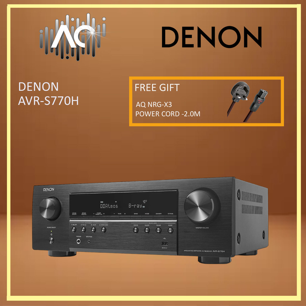 Denon AVR-S770H 7.2 Ch / 8K AV Receiver With HEOS® Built-in (New)+Free Gift | Shopee Malaysia